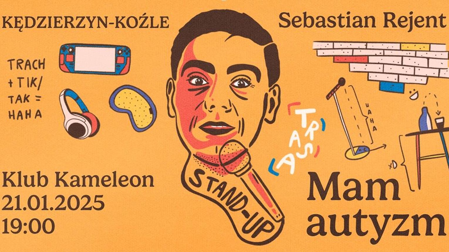 Stand-up w Klubie Kamelon. Sebastian Rejent w programie "Mam autyzm"